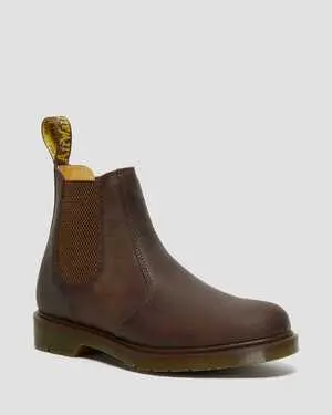 Dr. Martens 2976 Crazy Horse Leather Chelsea Boots - Brown