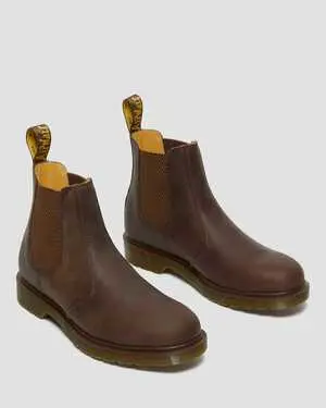 Dr. Martens 2976 Crazy Horse Leather Chelsea Boots - Brown