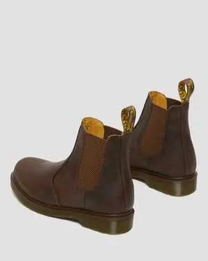 Dr. Martens 2976 Crazy Horse Leather Chelsea Boots - Brown