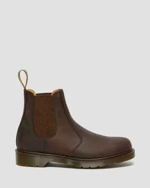 Dr. Martens 2976 Crazy Horse Leather Chelsea Boots - Brown