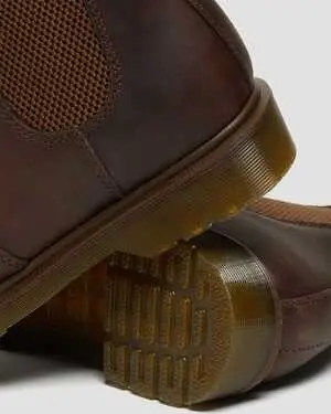 Dr. Martens 2976 Crazy Horse Leather Chelsea Boots - Brown