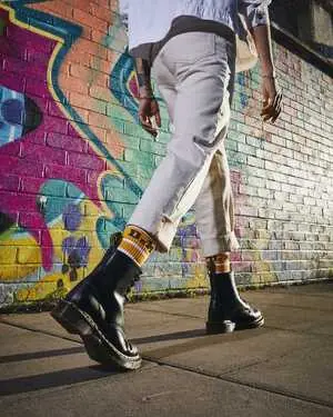 Dr. Martens 1460 Smooth Leather Lace-up Boots - Black