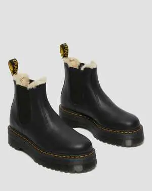 Dr. Martens 2976 Faux Fur Lined Platform Chelsea Boots