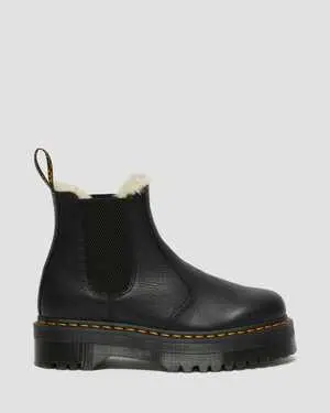 Dr. Martens 2976 Faux Fur Lined Platform Chelsea Boots