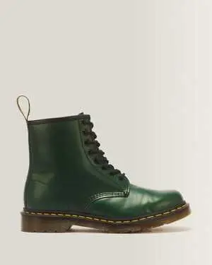 Dr. Martens 1460 Smooth Leather Lace-up Boots - Green