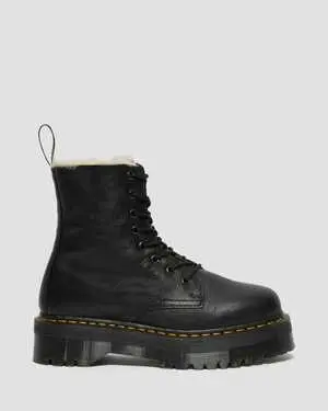 Dr. Martens Jadon Leather Platform Boots - Black