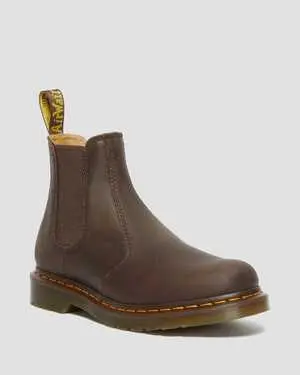 Crazy Horse Leather Ankle Boots