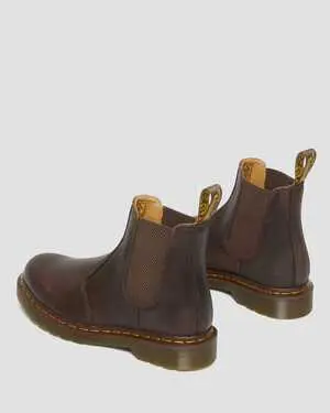 Dr. Martens 2976 Crazy Horse Leather Chelsea Boots - Brown