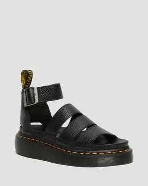 Dr. Martens Clarissa Ii Leather Platform Sandals - Black