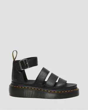 Dr. Martens Clarissa Ii Leather Platform Sandals - Black
