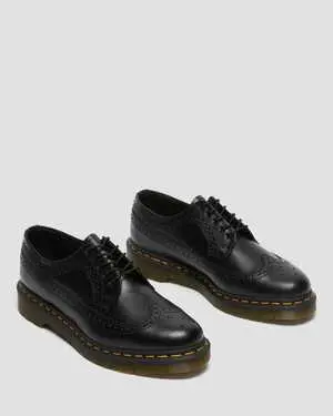 Dr. Martens 3989 Smooth Leather Brogue Shoes - Black