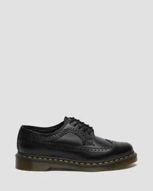 Dr. Martens 3989 Smooth Leather Brogue Shoes - Black