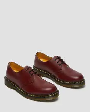 Dr. Martens 1461 Smooth Leather Oxford Shoes - Red