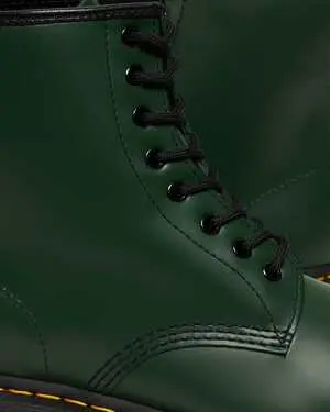 Dr. Martens 1460 Smooth Leather Lace Up Boots - Green