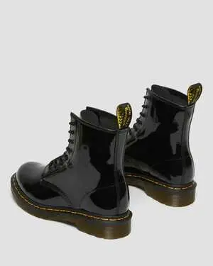 Dr. Martens 1460 Patent Leather Lace Up Boots - Black