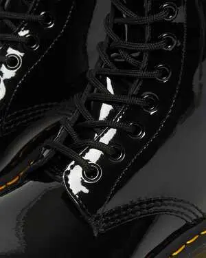 Dr. Martens 1460 Patent Leather Lace Up Boots - Black
