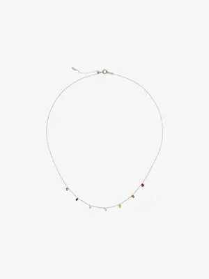 PERSEE 18k Yellow Chakras Sapphire Necklace