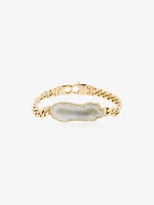KIMBERLY MCDONALD 18k Yellow Diamond Geode Bracelet