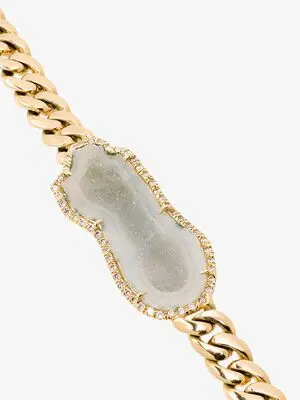 KIMBERLY MCDONALD 18k Yellow Diamond Geode Bracelet