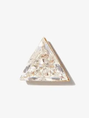 MARIA TASH MARIA TASH 18k Yellow Gold Diamond Triangle Stud Earring Gold