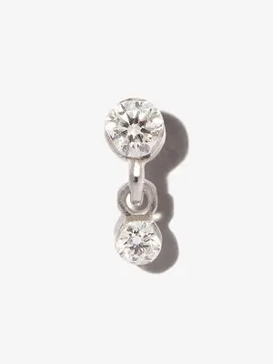 MARIA TASH MARIA TASH 18k White Gold Diamond Dangle Earring Silver