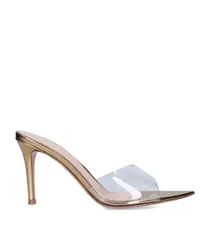 GIANVITO ROSSI Elle 85 Mules - Gold
