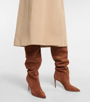 Paris Texas Suede Knee-high Boots
