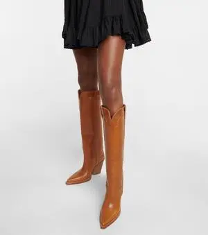 Paris Texas Leather Knee-high Boots