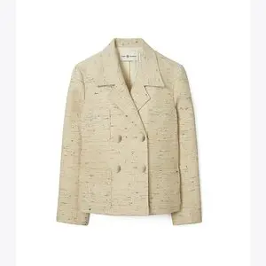 Tory Burch Tory Burch Confetti Twill Blazer Beige/ Multicolor