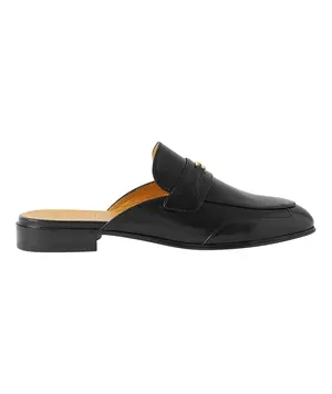 Gucci Embellished Leather Backless Loafers