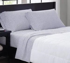 TRULY SOFT Pinstripe Full Sheet Set - One-color