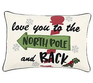 HOMEROOTS Love You To The North Pole Lumbar Acc Nt Pillow - One-color
