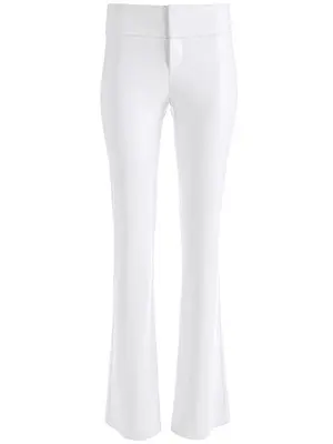 Women's White Leather Pants