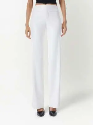 Alice + Olivia Olivia Vegan-leather Flared Trousers