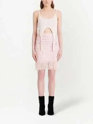 Balmain Tweed Pencil Knee-length Skirt