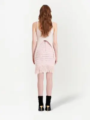 Balmain Tweed Pencil Knee-length Skirt