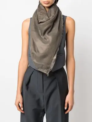 Fabiana Filippi Frayed-edge Scarf - Neutrals