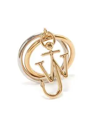 JW Anderson Anchor-charm Double-loop Ring