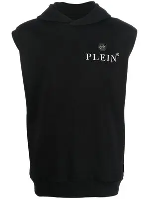 Philipp Plein Hexagon Logo-print Hoodie - Black