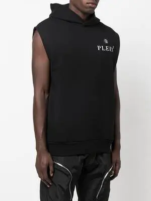 Philipp Plein Hexagon Logo-print Hoodie - Black