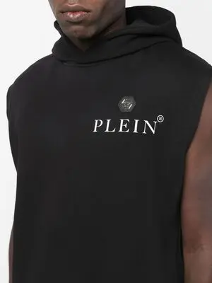 Philipp Plein Hexagon Logo-print Hoodie - Black