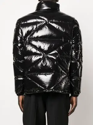 Philipp Plein High-shine Padded Jacket - Black