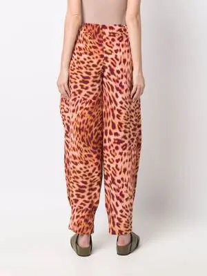 Stella McCartney Leopard Print Tied Trousers