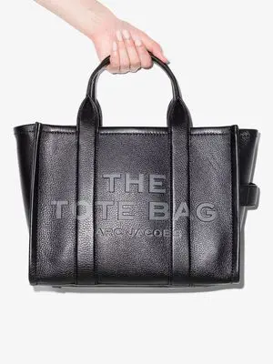 Marc Jacobs Leather Tote Bag - Black