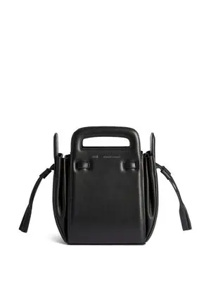 Ami Accordion Leather Bucket Bag In Black - 30% Off | Editorialist
