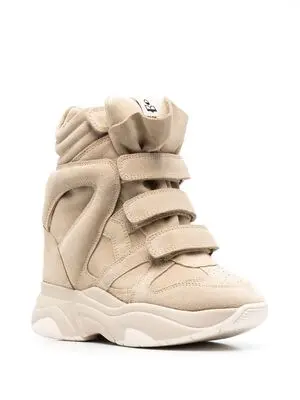 Isabel Marant Étoile Balskee Leather Sneakers - Neutrals