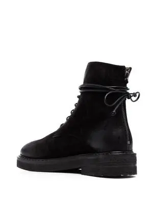Marsèll Parrucca Suede Combat Boots - Black