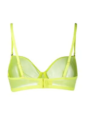 MAISON CLOSE Corps À Corps Neon Sheer Balconette Bra - Yellow