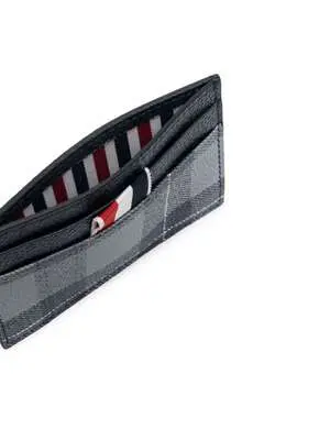 Thom Browne Tartan-print Cardholder