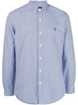 Polo Ralph Lauren Pinstriped Button-down Shirt - Blue